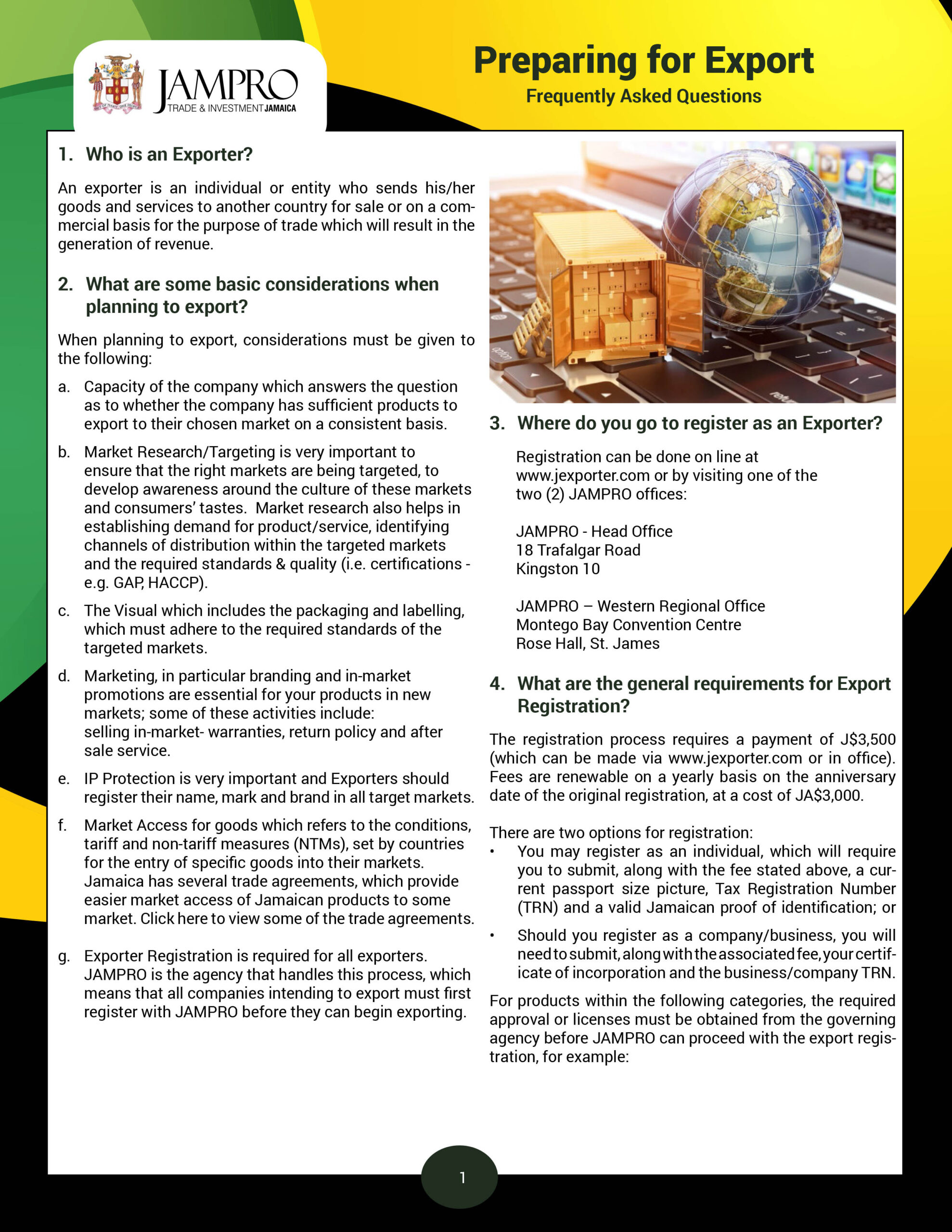 Preparing for Export - Do Business Jamaica