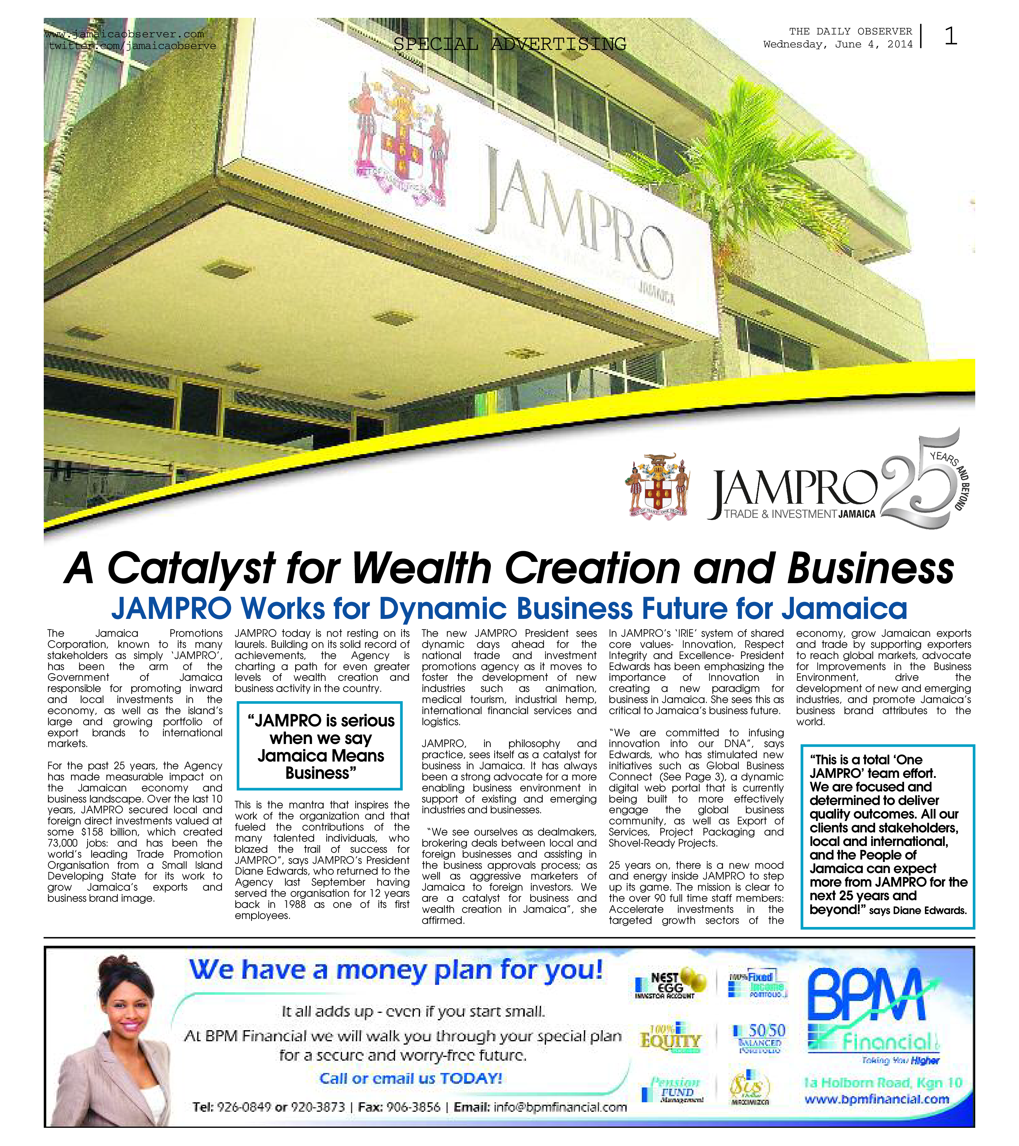 JAMPRO 25 And Beyond - Do Business Jamaica